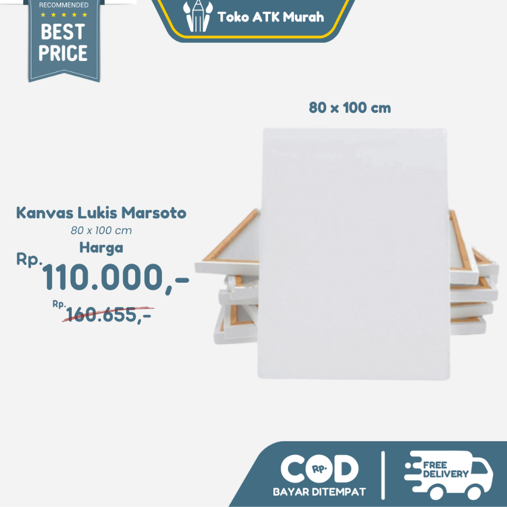 Jual Kanvas Lukis 80 x 100 cm / Canvas Board Marsoto | Shopee Indonesia