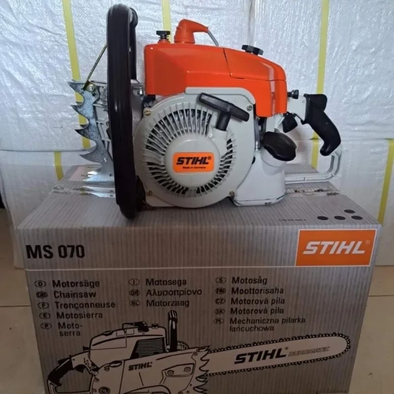 Jual CHAINSAW STIHL/SENSO/GERGAJI MESIN KAYU STIHL MS O70 BAR 36 INCH LENGKAP SIAP PAKAI ...