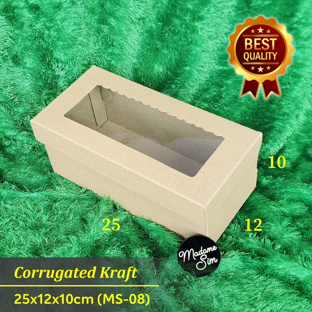 Jual KOTAK KUE - CAKE BOX - DUS BOLU 25x12x10 - MS-08 (ISI : 10 PCS ...