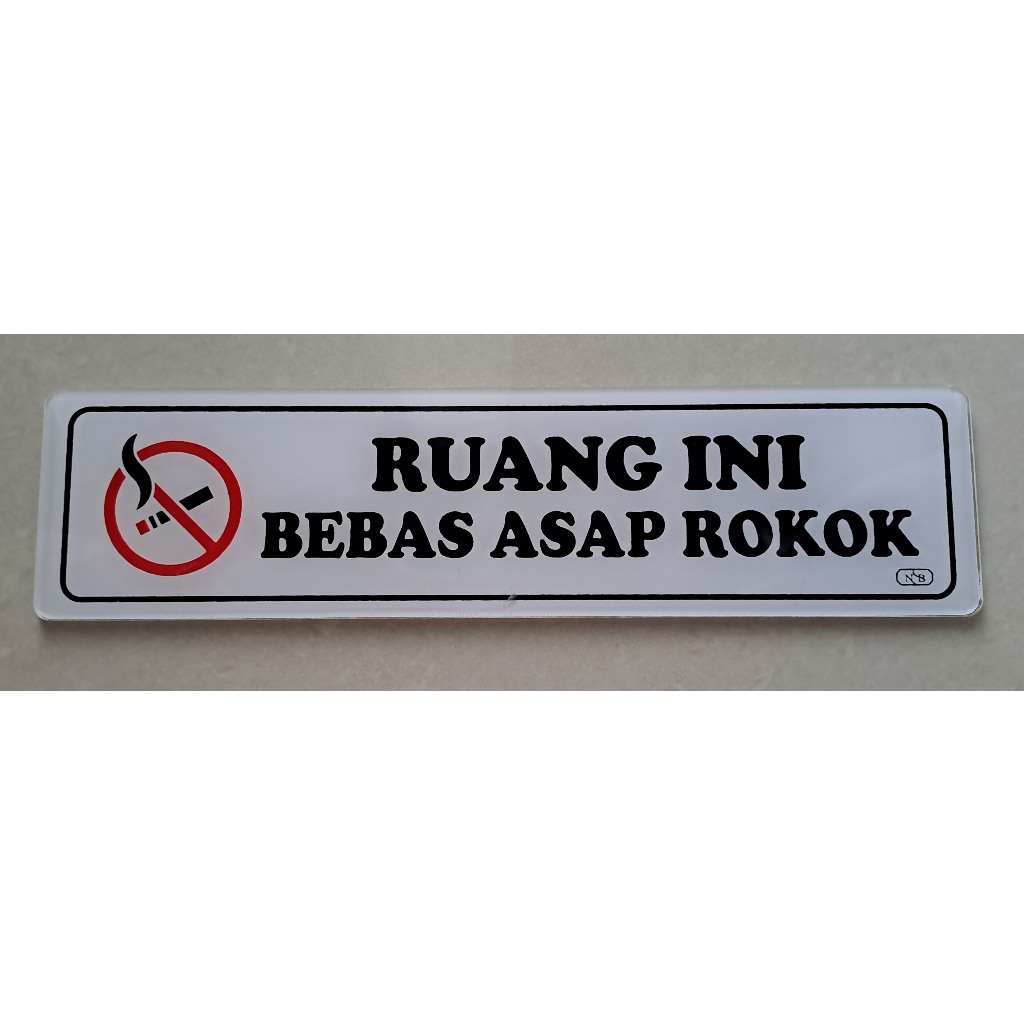 Jual Label Acrylic Kecil / Label Akrilik Kecil 5x20cm - Ruang Ini Bebas ...