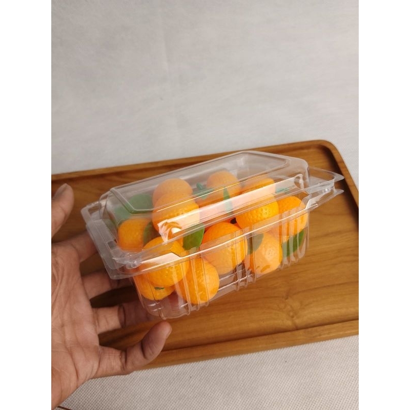 Jual Mika buah strawberry box mika plastik stroberry mika buah segar ...