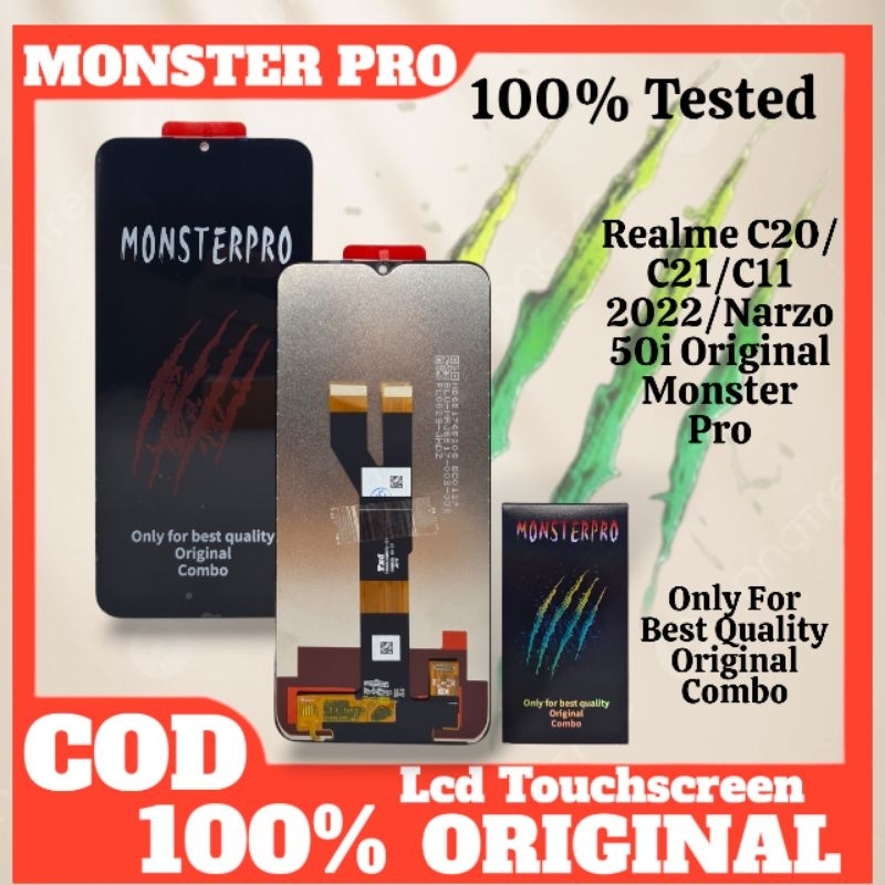Jual LCD TOUCHSCREEN REALME C20 RMX3063/C21 RMX3201/C11 2021/NARZO 50i ORIGINAL | Shopee Indonesia