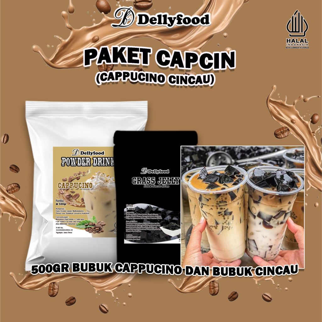 Jual Paket Minuman Es Capcin / Cappucino cincau Usaha Minuman Kekinian ...