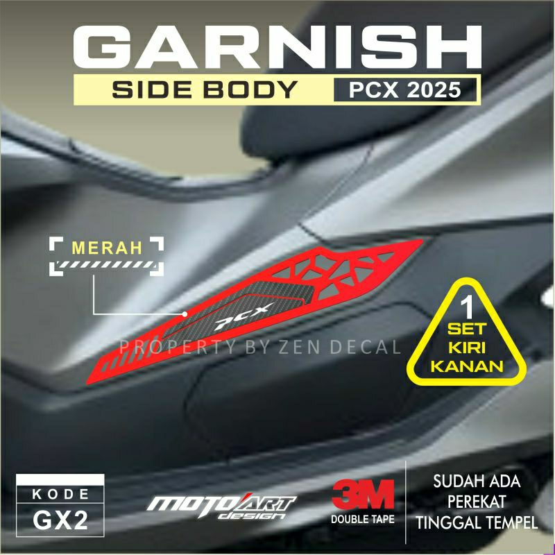 Jual GARNISH SIDE BODY HONDA PCX 2025 ABS,CBS,ROADDSYNC | Shopee Indonesia