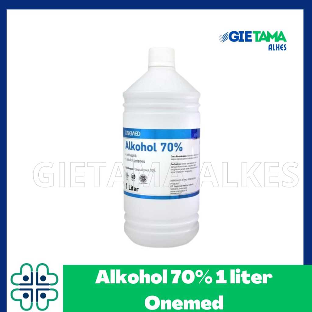 Jual ONEMED Alkohol 70% 1 Liter/Alkohol 70% 1 Liter / Alkohol 70% ...