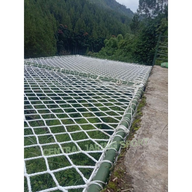 Jual jaring pengaman tangga safety net 8mm bisa custom menyesuaikan ...