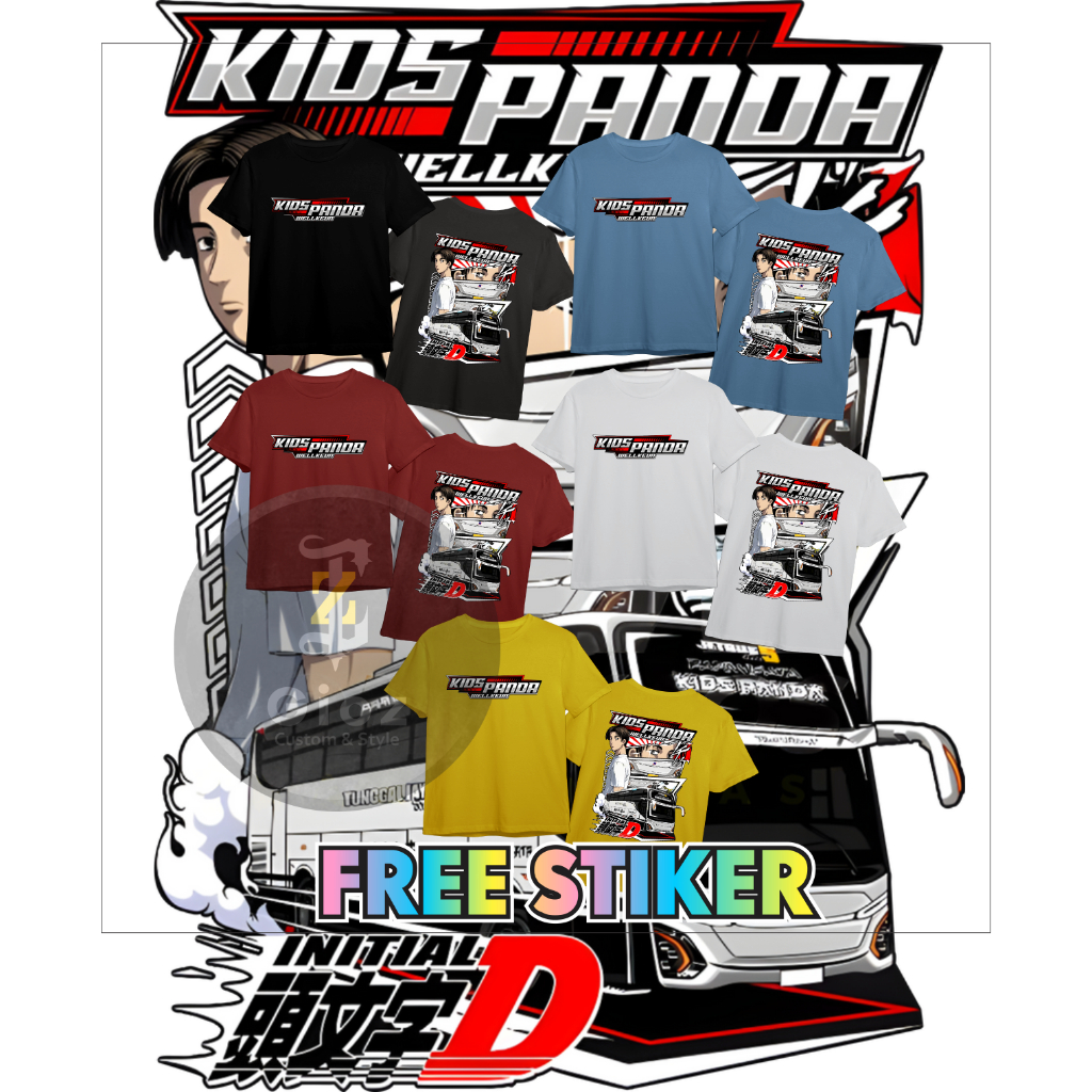 Jual Baju Anak Bus KID PANDA TAKUMI Vektor Bus Mania Depan Belakang ...