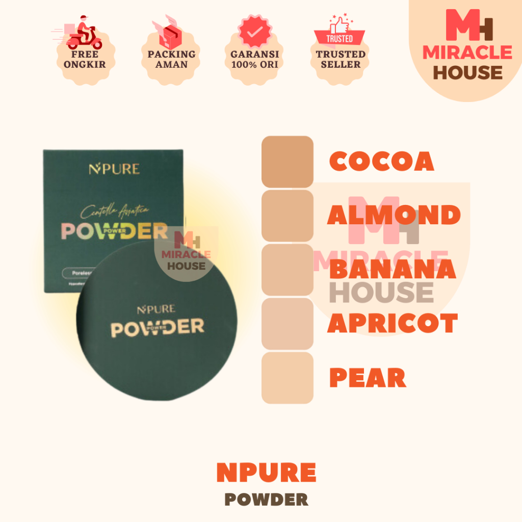 Jual NPURE ACNE POWER COVER Power Powder Bedak Kulit Berjerawat Cushion ...