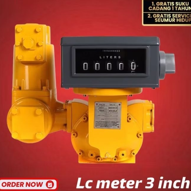 Jual FLOWMETER LC METER 3" INCH LIQUID CONTROL INDUSTRI TAMBANG SPBU ...