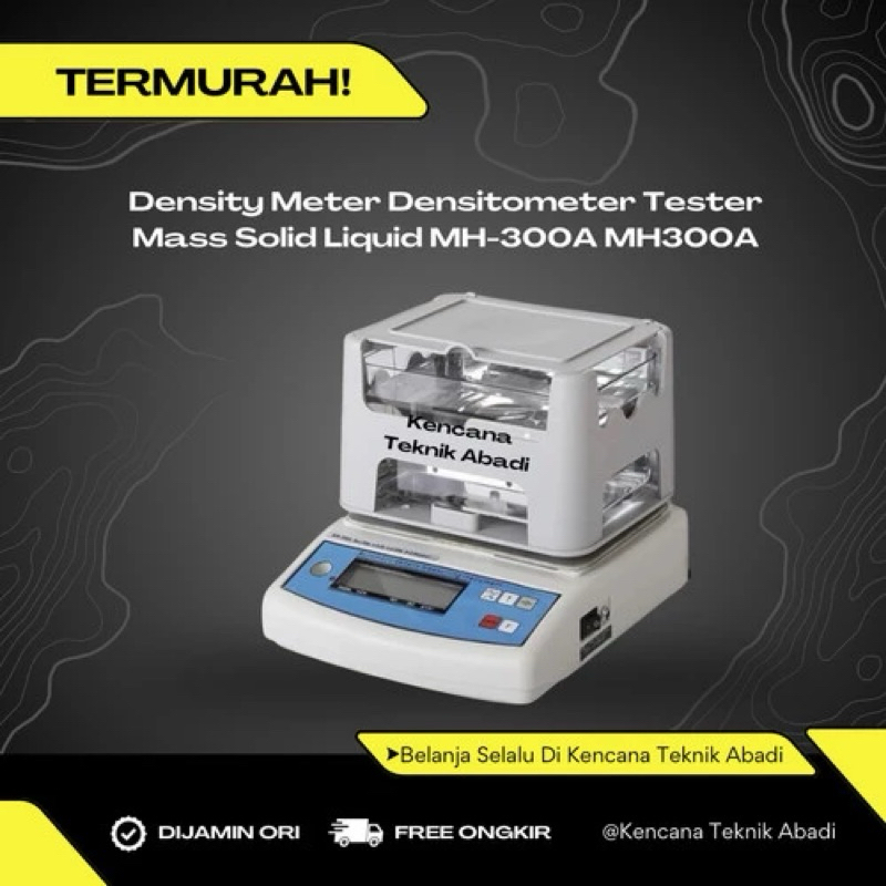 Jual Density Meter Densitometer Tester Mass Solid Liquid MH-300A MH300A ...