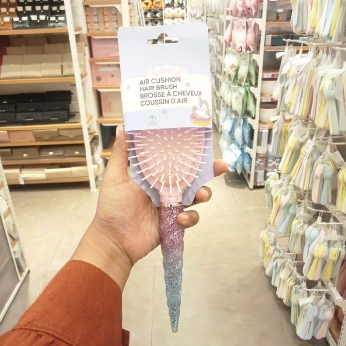 Jual MINISO UNICORN DREAM ROUND COLORFUL AIR CUSHION HAIR BRUSH SISIR ...