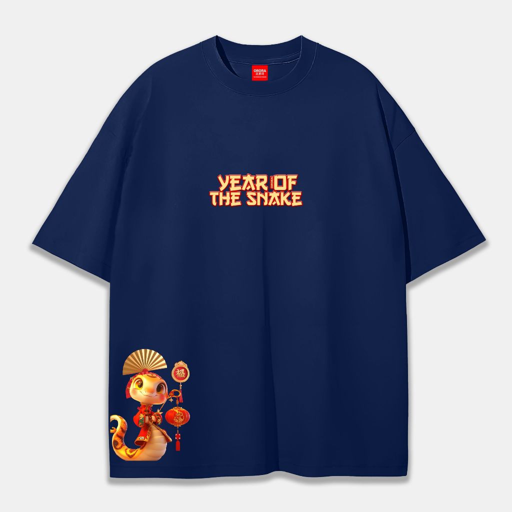 Jual Orora Kaos Oversize 16s Premium Imlek 2025 YEAR OF THE SNAKE 3D ...