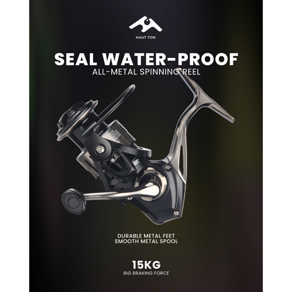 Jual Reel Pancing, Reel HAUT TON BLACK KNIGHT Stainless Steel, ukuran ...