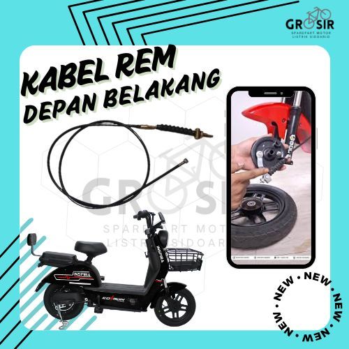 Jual NB KABEL REM SEPEDA LISTRIK DEPAN BELAKANG PANJANG 120-165 CM ...