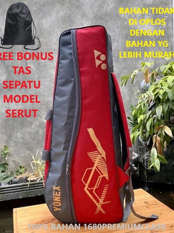 Jual Tas raket batminton lapisan termo dan busa 5mm free bonus tas ...