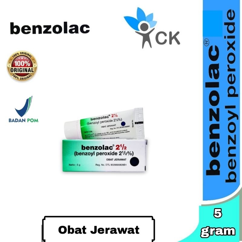 Jual BENZOLAC 2,5 % TUBE obat jerawat | Shopee Indonesia