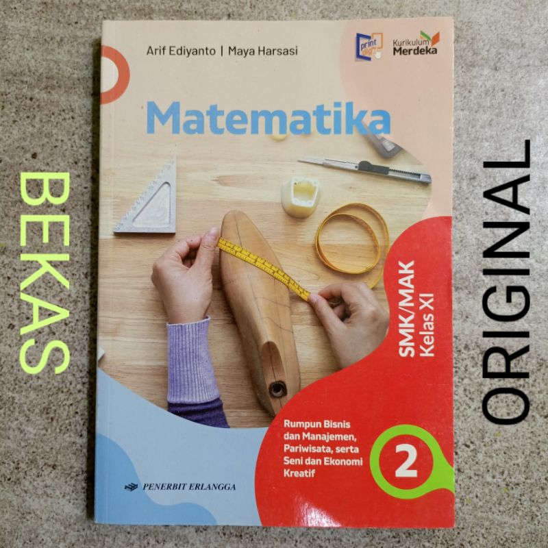 Jual Buku MTK Matematika Kelas 11 XI 2 II SMA SMK MAK Penerbit Erlangga ...