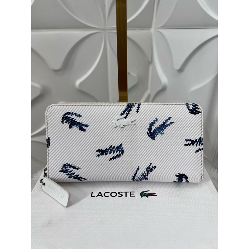 Jual LACOSTE LONG WALLET CANVAS | Shopee Indonesia