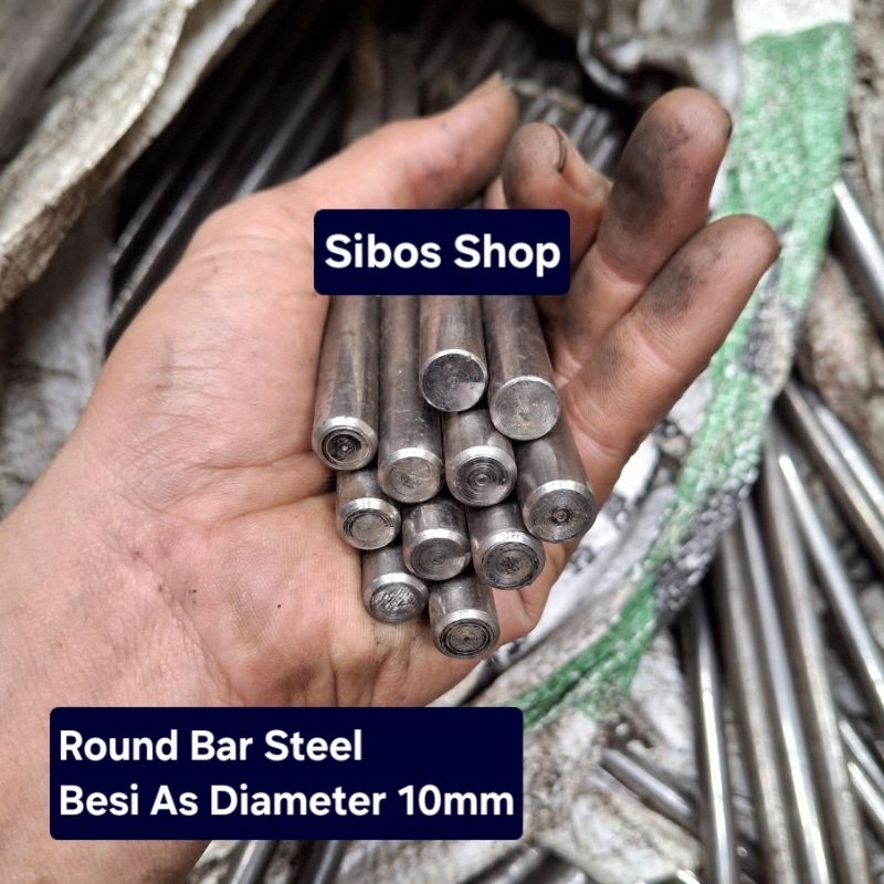 Jual Round Bar | Besi As Diameter 10mm panjang 20cm sampai 100cm ...