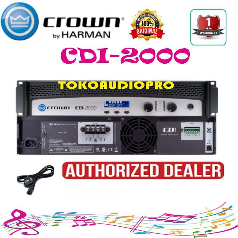 Jual Power Crown CDi2000 Power Amplifier Original Crown CDI-2000 ...