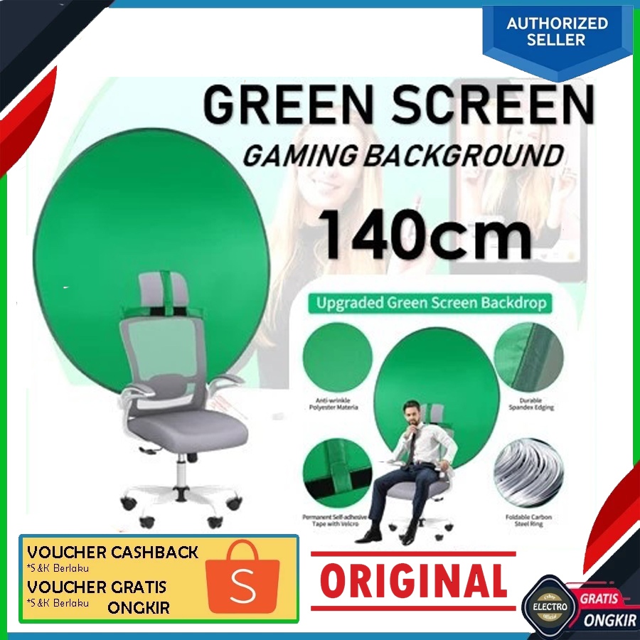 Jual Green Screen Portable Lipat Backdrop Hijau Background for Kursi ...