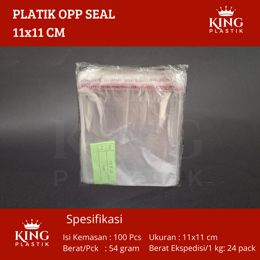 Jual Plastik OPP 11x11 Seal Bening Isi 100 Lembar / Plastik Lem Rekat Roti Souvenir Cookies ...