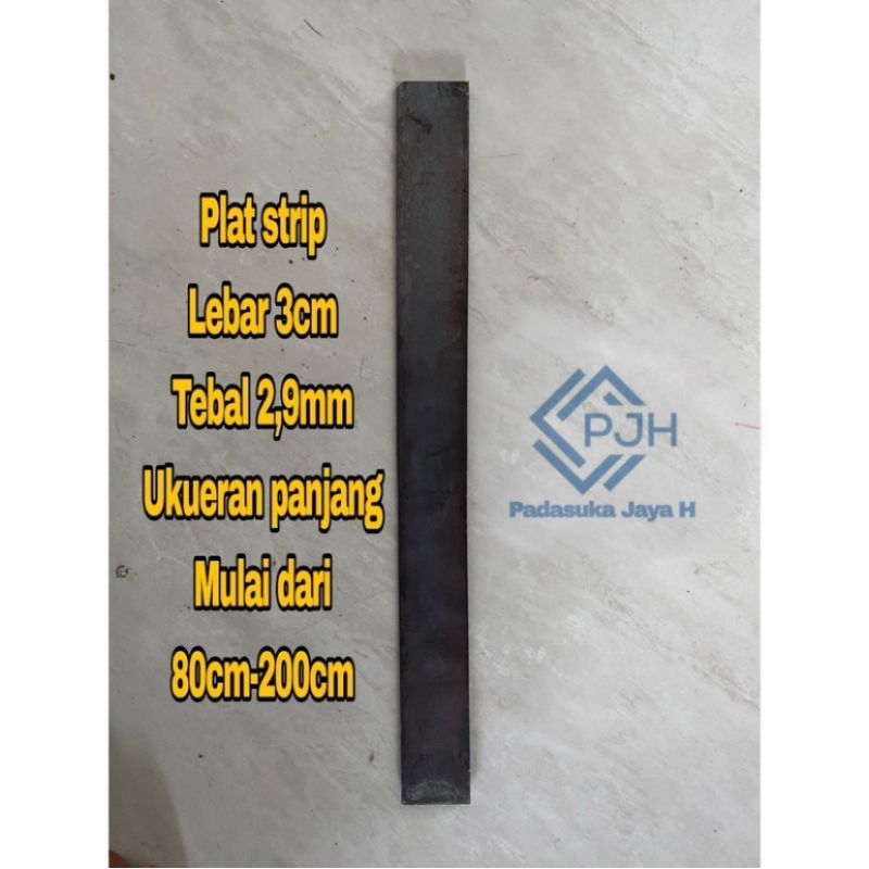 Jual Besi plat strip lebar 3cm , tebal 2,9mm . potongan custom mulai ...