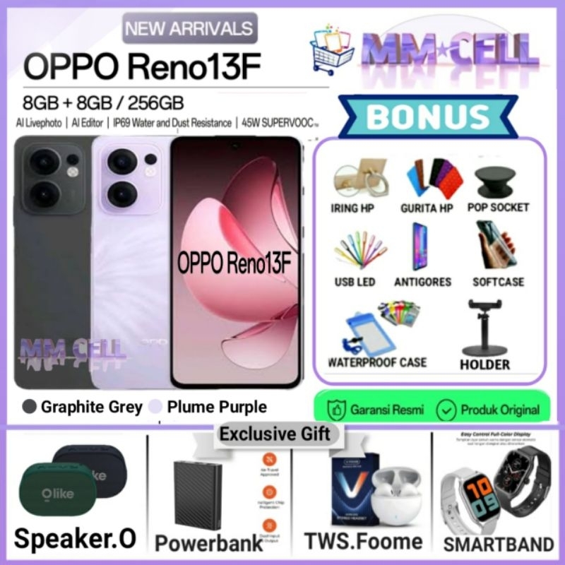 Jual OPPO Reno13F 8GB / 256GB | Reno 13 F GARANSI RESMI OPPO INDONESIA ...