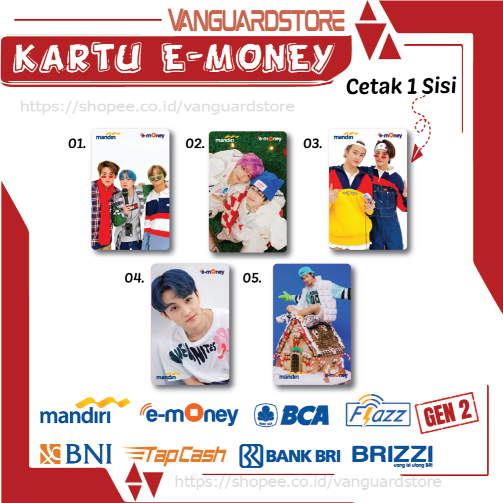 Jual KARTU E MONEY E TOLL KPOP NCT DREAM 22 EMONEY MANDIRI FLAZZ BCA ...