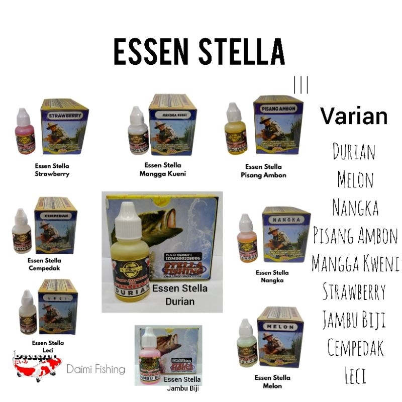 Jual Essen Stella Varian Durian Melon Nangka Pisang Ambon Mangga kweni ...