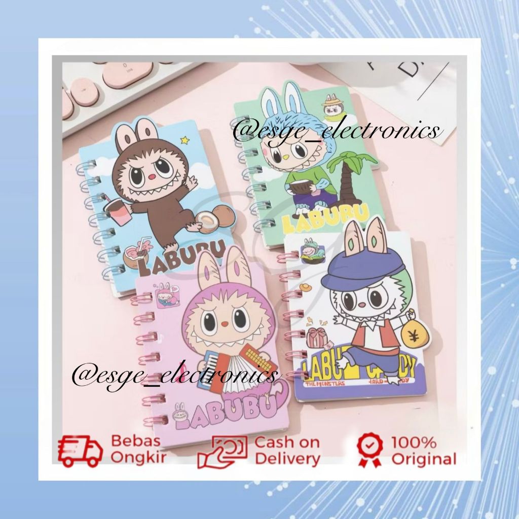 Jual NOTEBOOK LABUBU NOTE BUKU CATATAN LABUBU BUKU MEMO KECIL BUKU ...