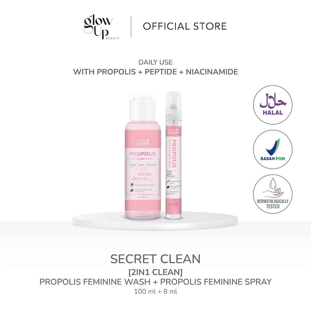 Jual [2IN1] SECRET CLEAN Propolis Feminine Intimate Spray (8ml ...