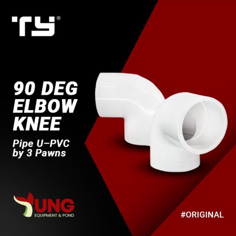 Jual TY 90 Deg Elbow Knee / Keni / L Pipa Pipe U – PVC by 3 Pawns | Shopee Indonesia
