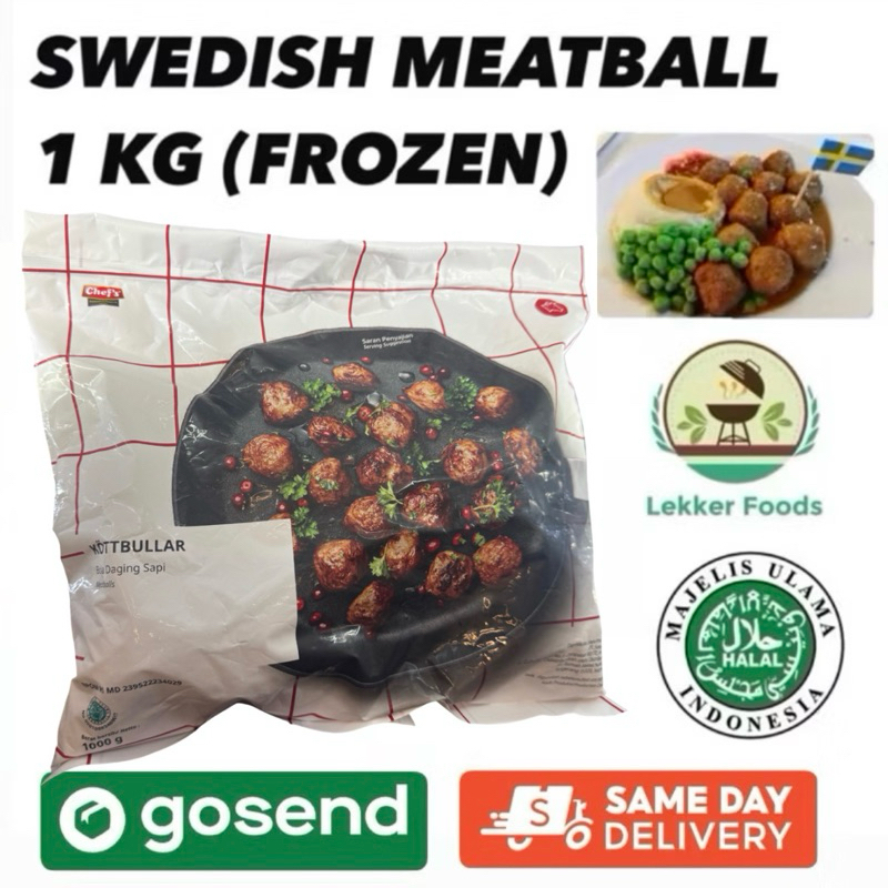 Jual Swedish Meatball Frozen 1 Kg / Baso Sapi Kottbullar Bola Daging ...