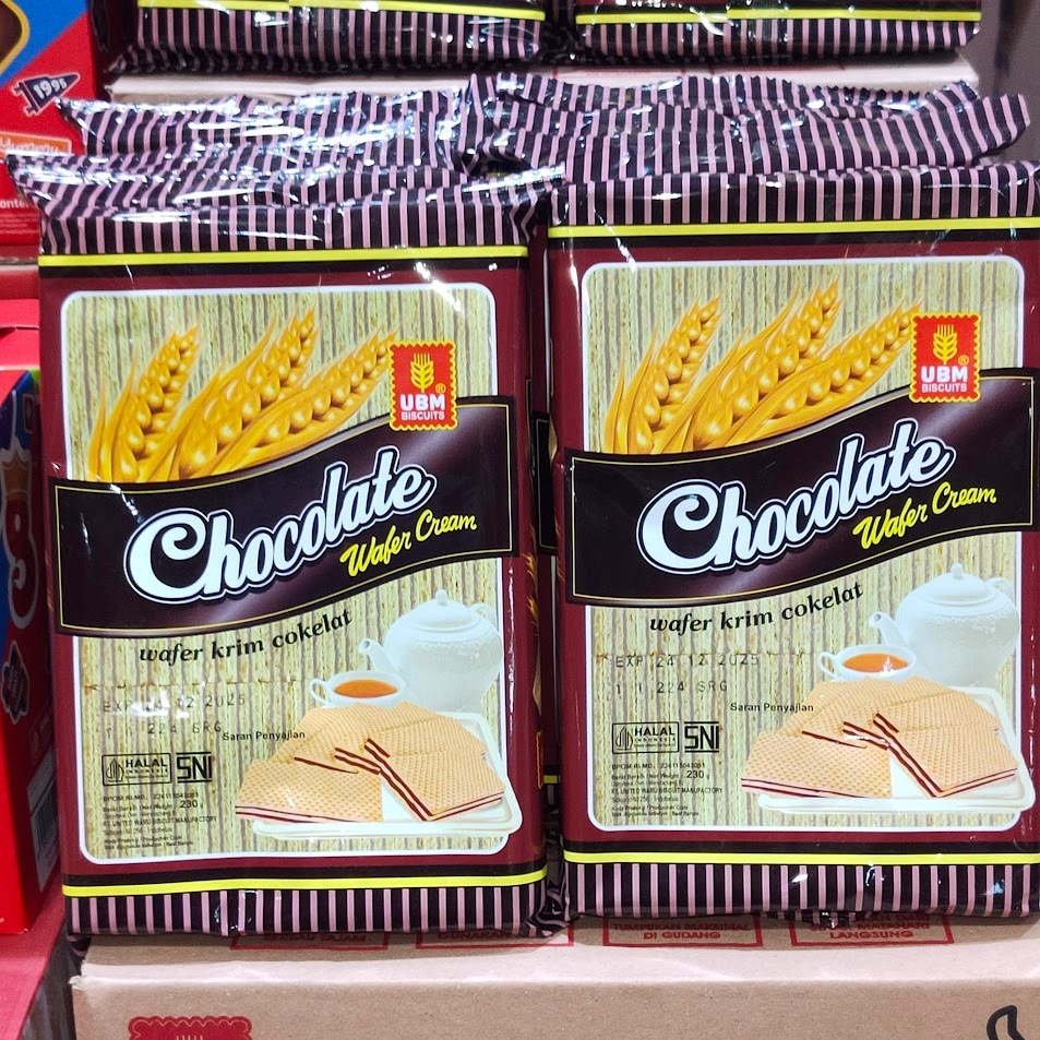 Jual UBM Chocolate Wafer Cream 230gr Wafer Krim Cokelat | Shopee Indonesia