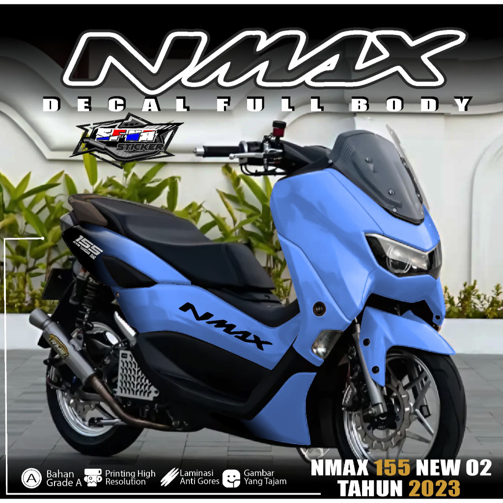 Jual Decal Stiker NMAX NEW Full Body Terbaru 2023 Gradasi - Sticker ...