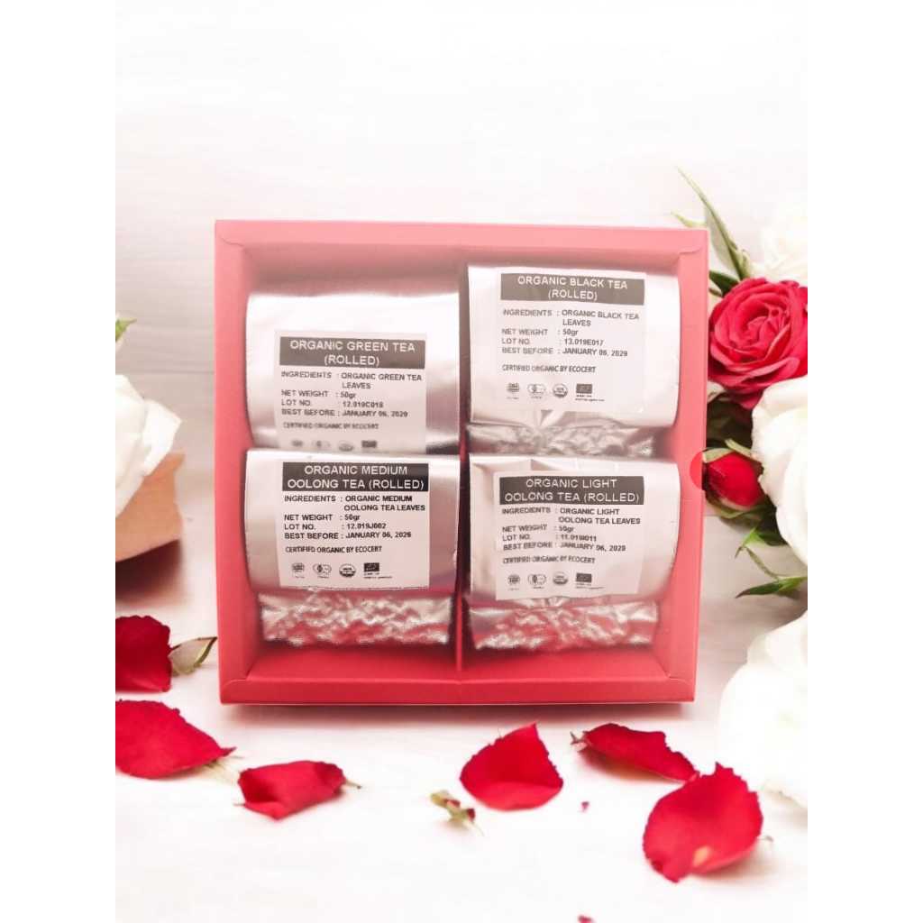 Jual ORGANIC TEA - Premium Ekspor Quality (4 Variant Rasa) - BOX MERAH ...