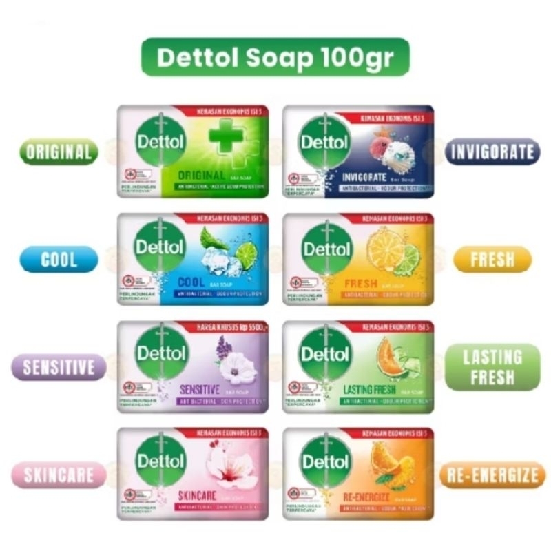 Jual Dettol Sabun Mandi Batang 100 gr | Shopee Indonesia