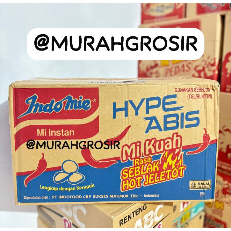 Jual [1 DUS ISI 40 BUNGKUS] INDOMIE SEBLAK HOT JELETOT | Shopee Indonesia