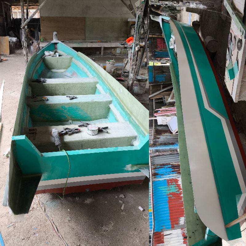 Jual Kapal Full Fiber Perahu Custom Model Panjang 6Meter X 1.4 Extra ...