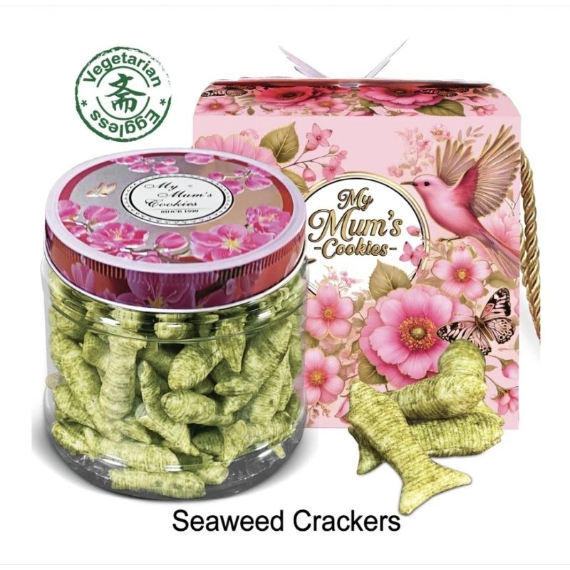 Jual My Mum's Cookies - Seaweed Crackers - Vegetarian n Eggless ...