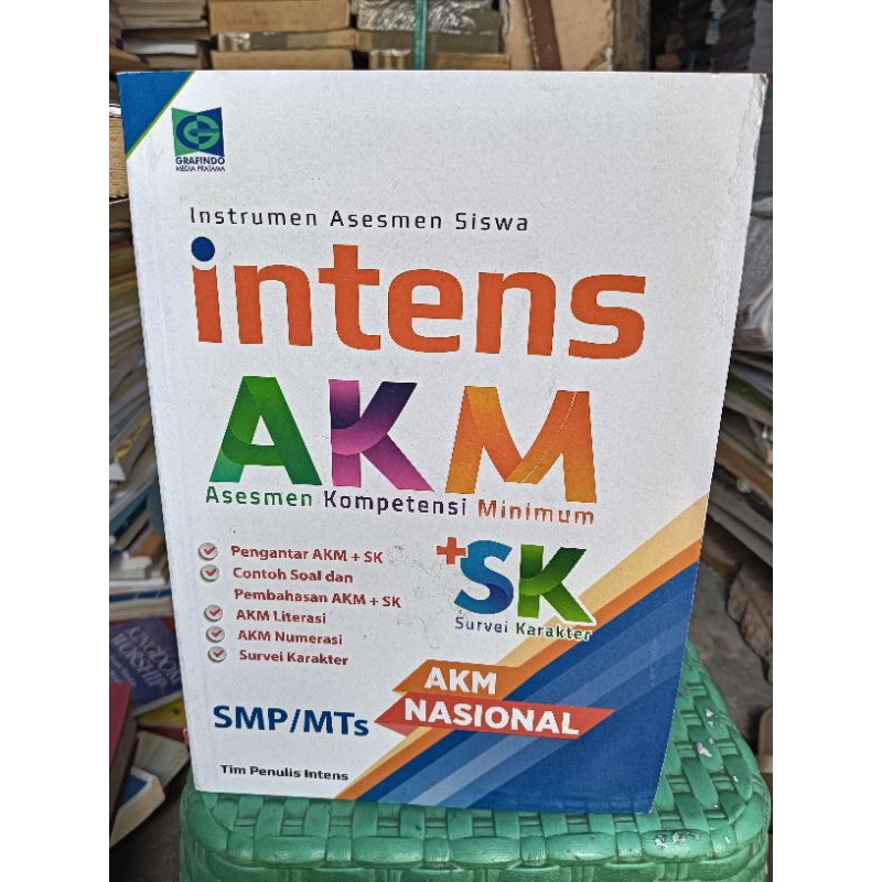 Jual Buku Intens AKM Asesmen Kompetensi Minimum AKM Nasional untuk SMP ...