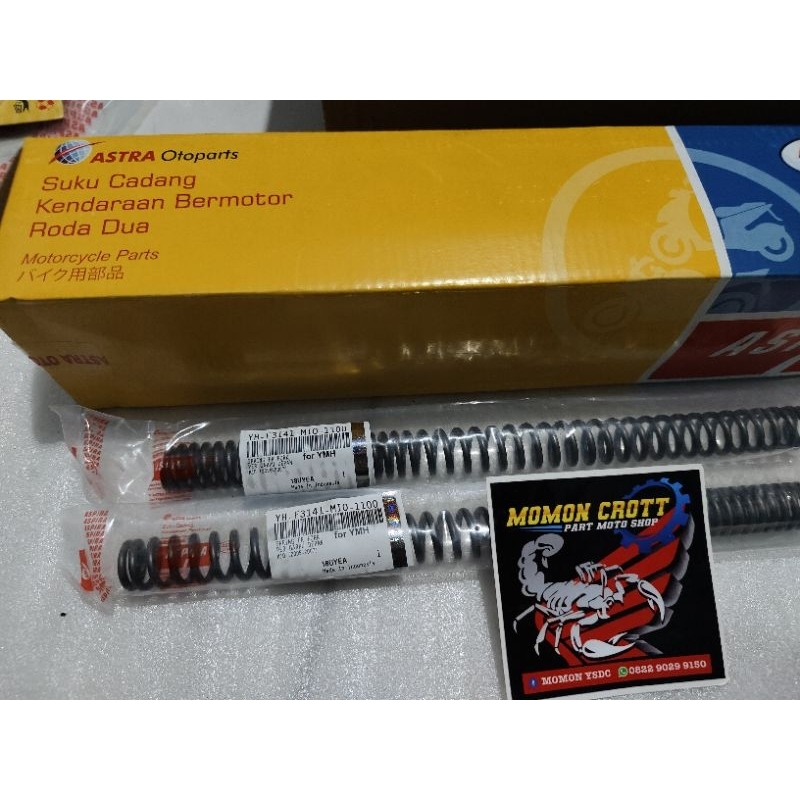 Jual Sepasang Spring per sok skok shockbreaker depan yamaha mio sporty ...