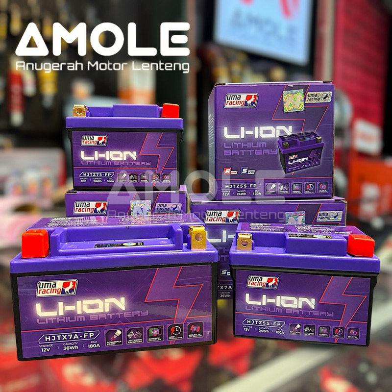 Jual Aki Motor Accu Lithium Ion Li Ion Battery UMA Racing | Shopee ...