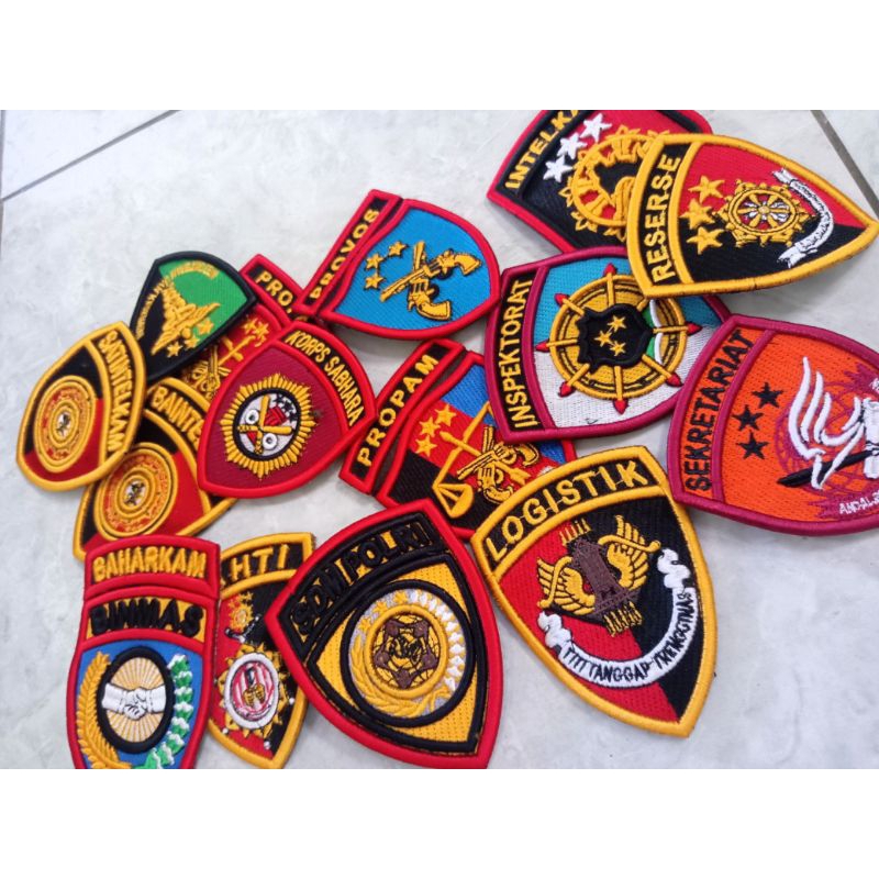 Jual LOGO/ATRIBUT POLRI SATUAN BORDIR TIMBUL | Shopee Indonesia