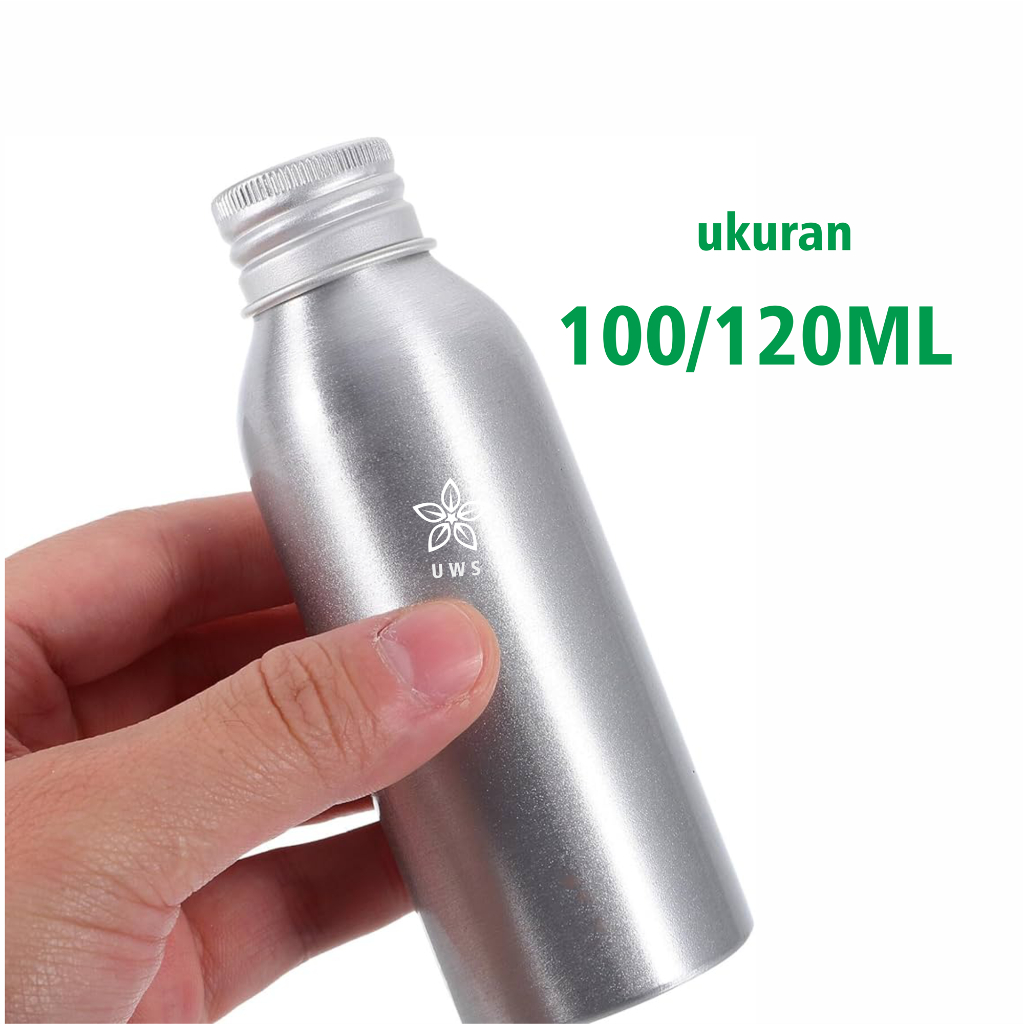 Jual Botol Aluminium 100 ml dengan Tutup Alumunium Ulir Baru | Shopee ...