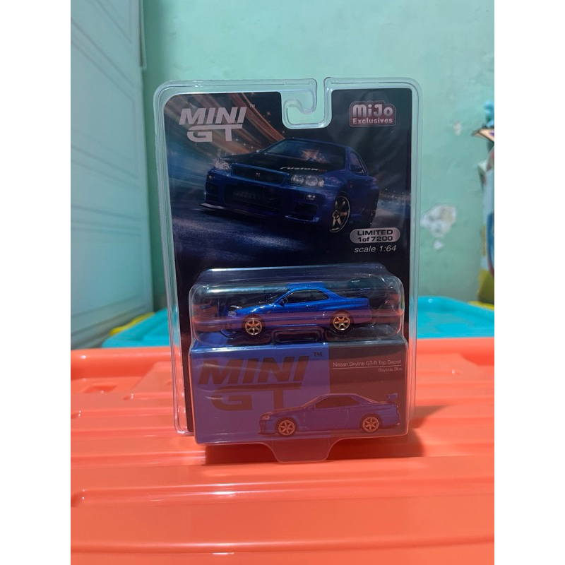 Jual Mini GT Nissan Skyline GTR R34 Top Secret Bayside Blue no 531 ...