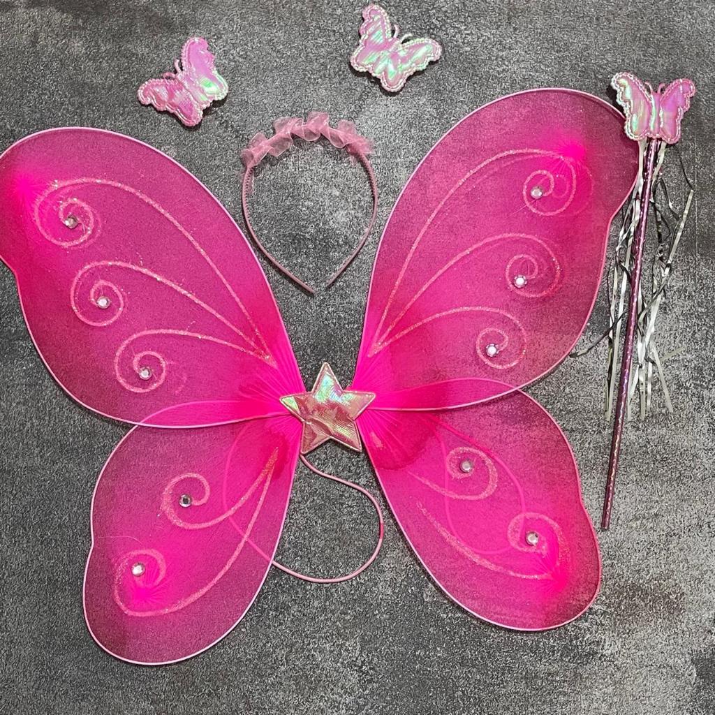 Jual Sayap Peri Anak-Anak Kupu Kupu Bando Tongkat Peri Set | Kupu kupu ...