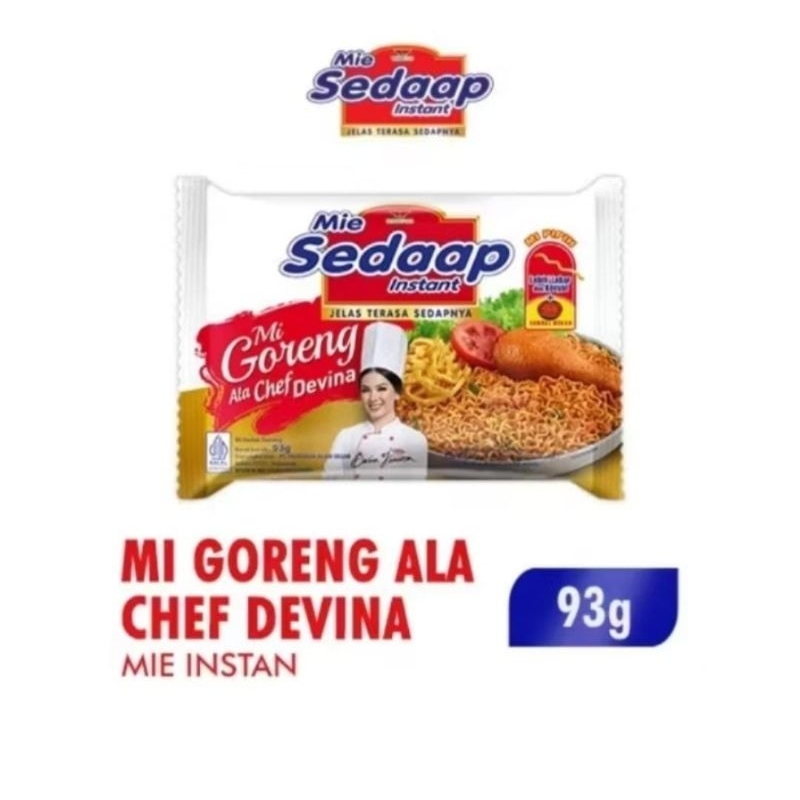Jual Mie Sedaap Mi Goreng Ala Chef Devina 93g 1 bungkus | Shopee Indonesia