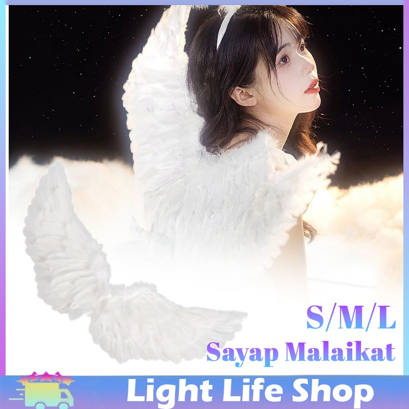 Jual Sayap Malaikat Angel Besar Kostum Halloween Party / Sayap Bulu ...